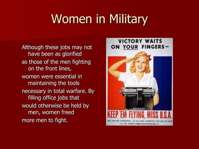 women in the military during wwII | PPTX