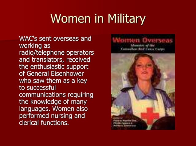 women in the military during wwII | PPTX