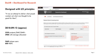 DashR dashboard for research Andrew Janke | PPT