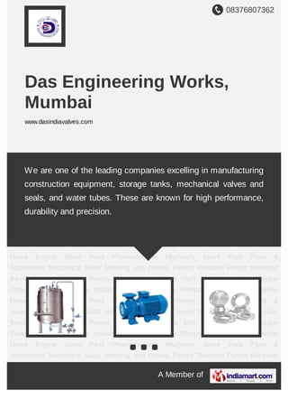 Das Engineering Works, Mumbai, Centrifugal Pumps | PDF