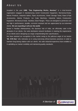 Das Engineering Works, Mumbai, Centrifugal Pumps | PDF