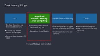 Dask glm-scipy2017-final | PPT