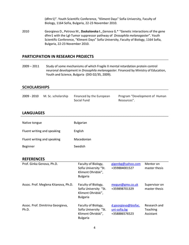 CV-Ivana Daskalovska | PDF