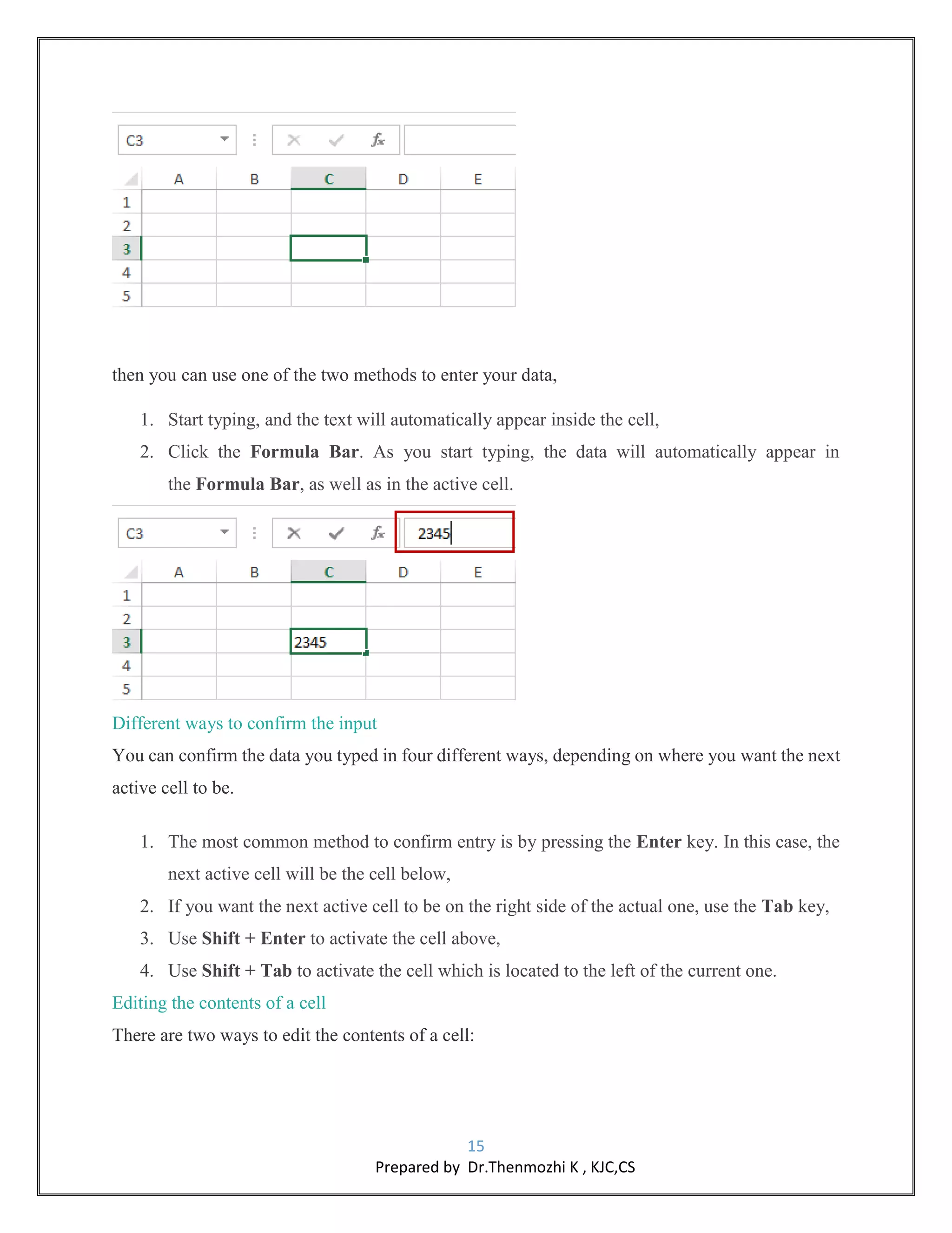 Introduction to spreadsheet | PDF