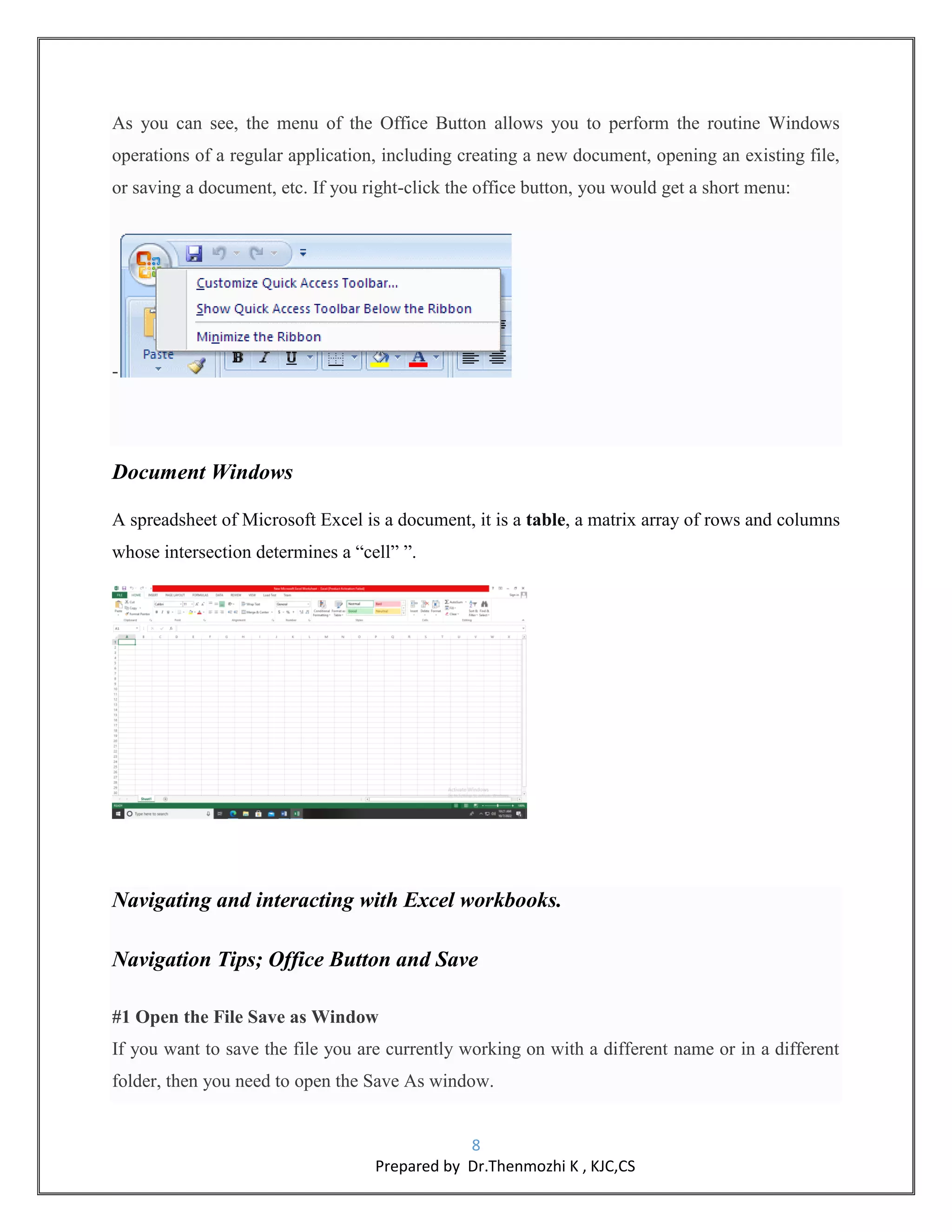 Introduction to spreadsheet | PDF