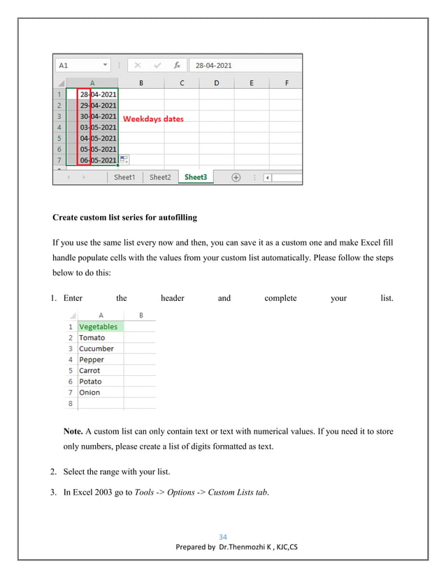 Introduction to spreadsheet | PDF