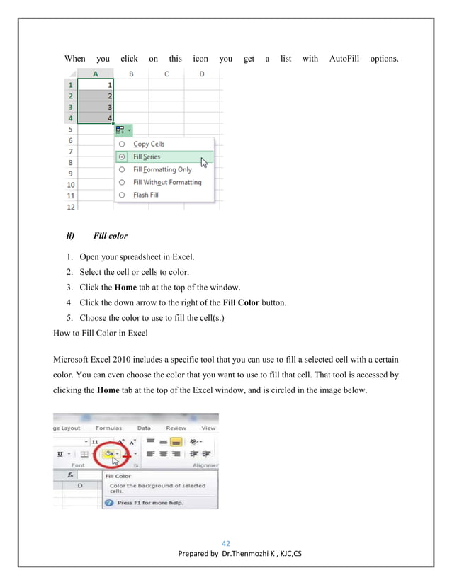 Introduction to spreadsheet | PDF