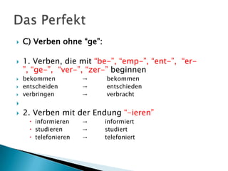 Das perfekt | PPT