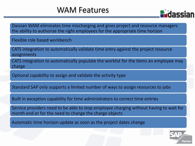 Dassian Workforce Authorization Management (WAM) | PDF | Business ...