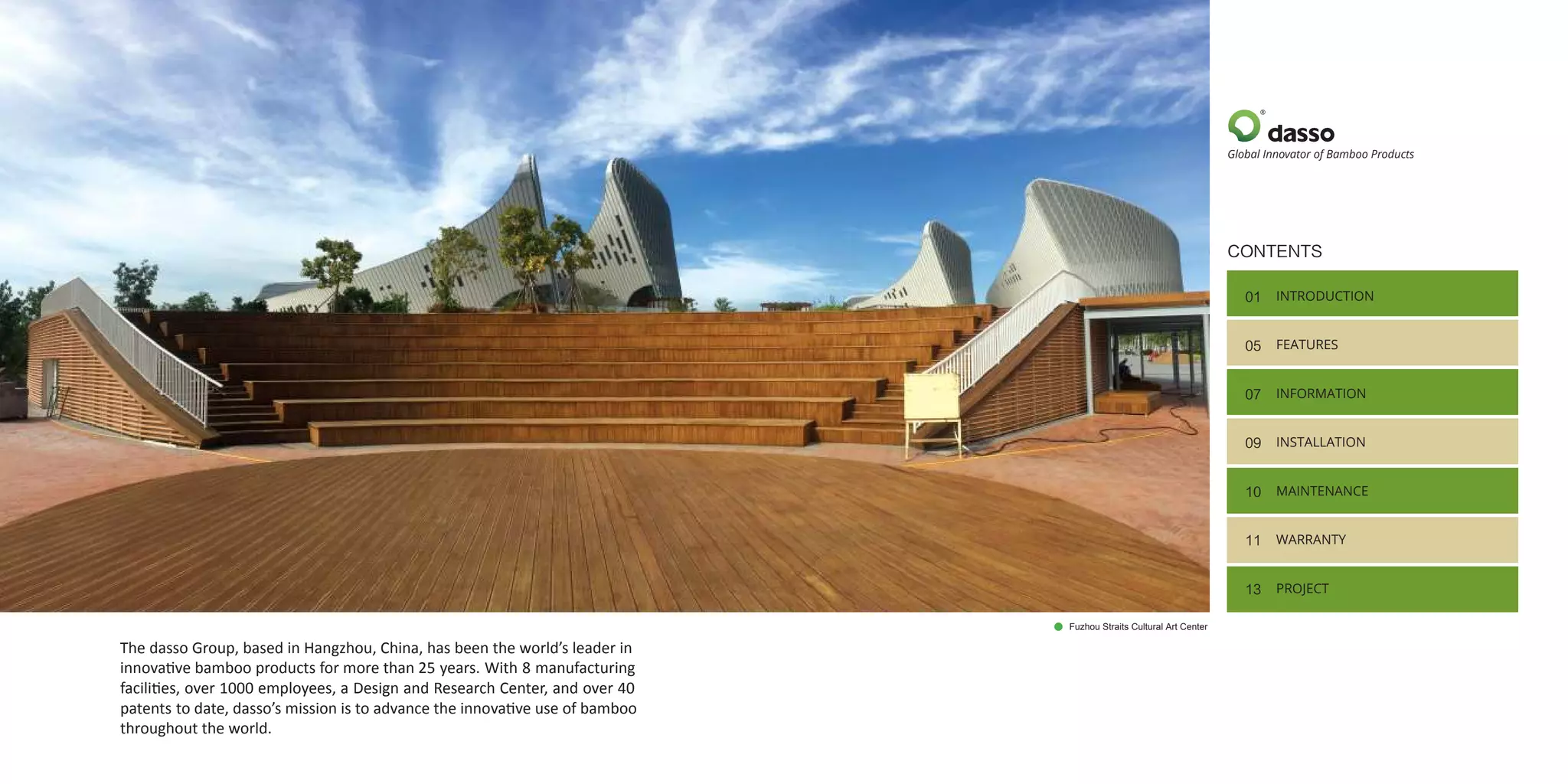 dassoXTR, dassoCTECH Innovative Bamboo Exterior Material | PDF
