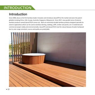 dassoXTR, dassoCTECH Innovative Bamboo Exterior Material | PDF