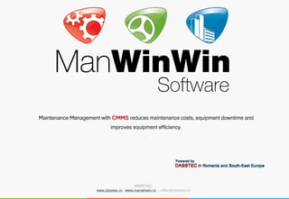 Dasstec - ManWinWin Maintenance Management Tool | PPT