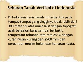 lapisan tanah vertisol | PPTX