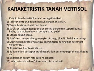lapisan tanah vertisol | PPTX