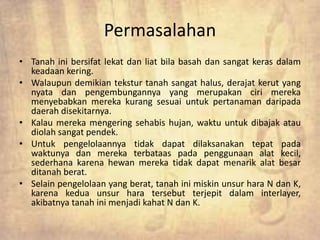 lapisan tanah vertisol | PPTX