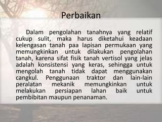 lapisan tanah vertisol | PPTX