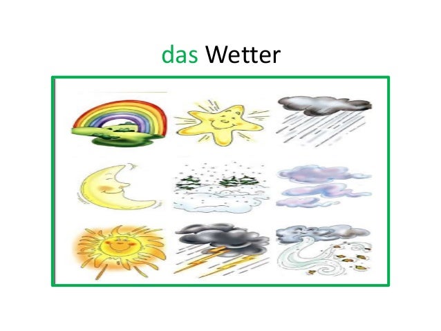 Das wetter und die jahreszeiten