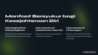 Dasyatnya-Keutamaan-Bersyukur kepada tuhan yang maha esa | PPT