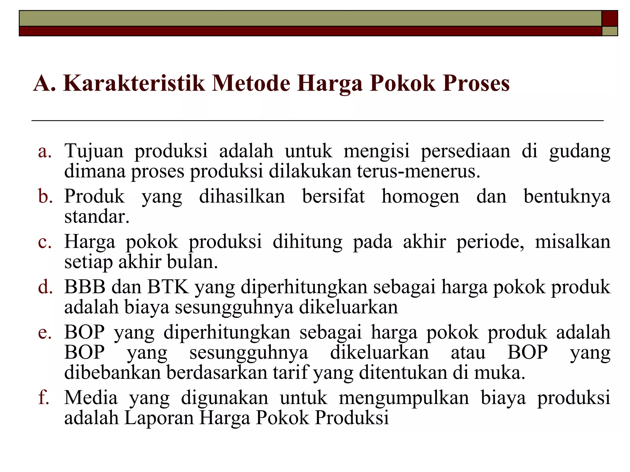 Metode Harga Pokok Proses Costing | PPT