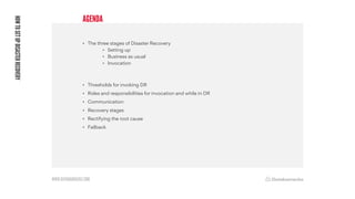 How to invoke Disaster Recovery | PDF