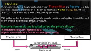 Data Networking and Communication Guided & unguided Media | PPTX