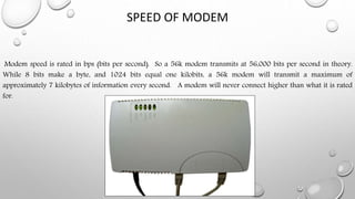 Presentation on Modem working procedures | PPTX