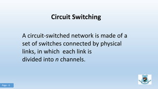 Transmission Media।।Circuit Switching।।Telephone Network।।DSL।।Cable ...
