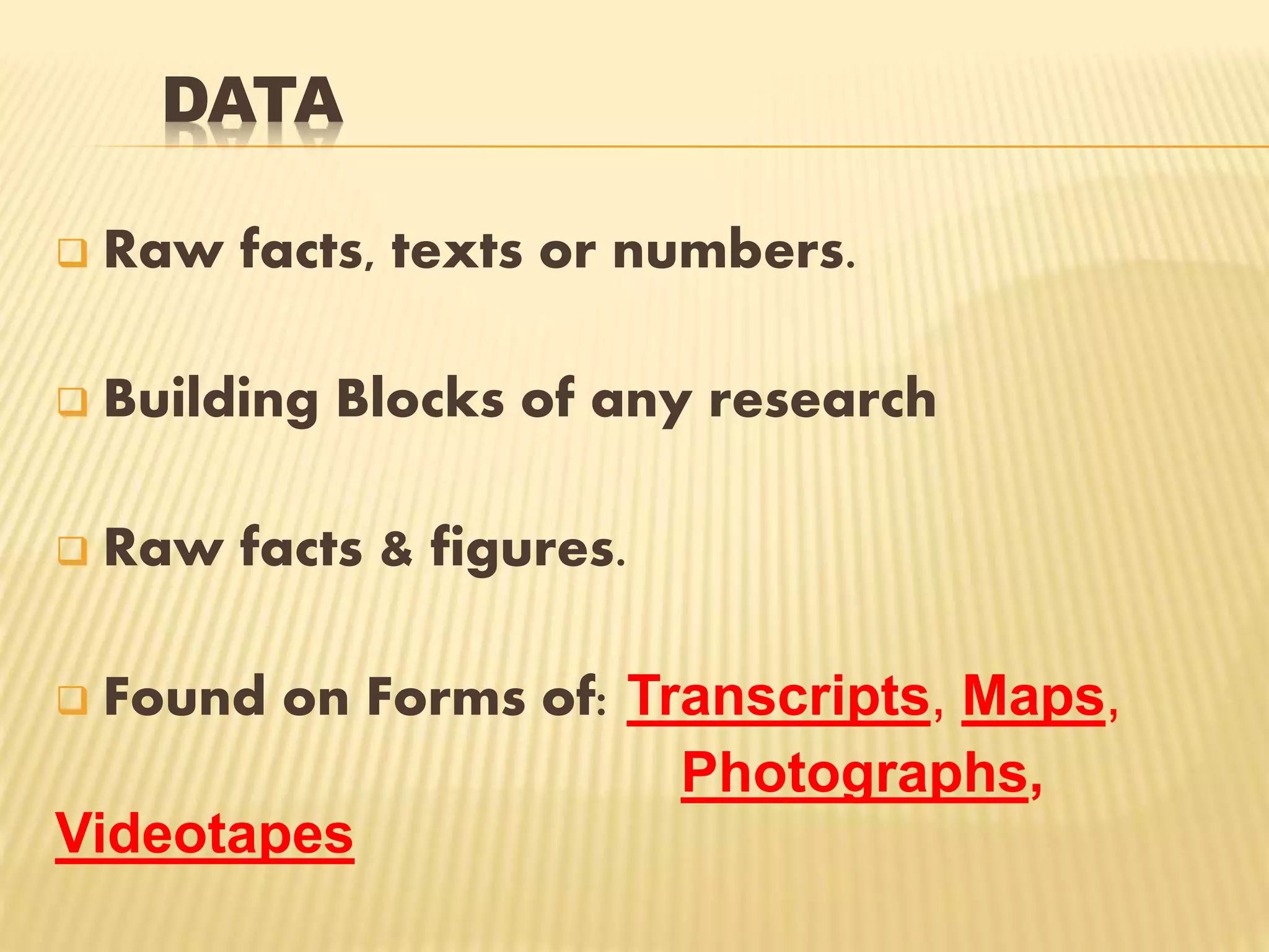Data Collection & Analysis | PPTX