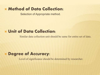 Data Collection & Analysis | PPTX