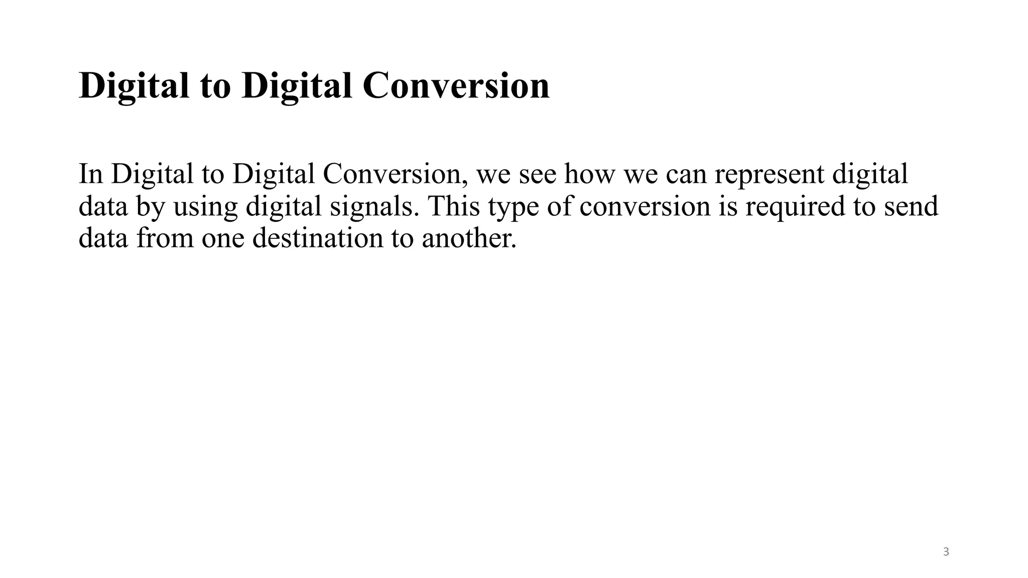 Digital Data to Digital Signal Conversion | PPTX