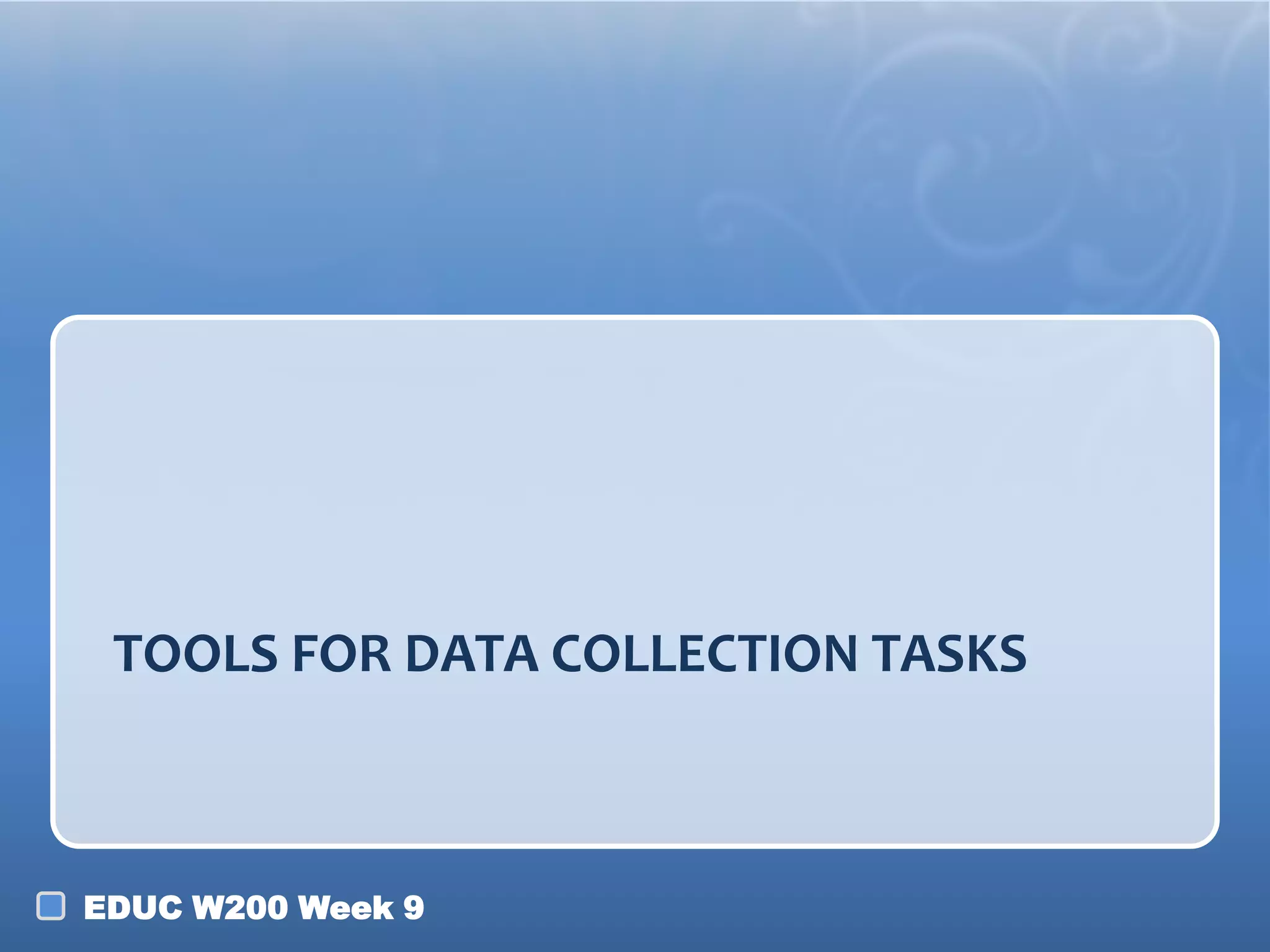 Data collection and analysis | PPTX