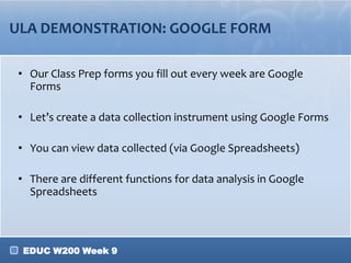 Data collection and analysis | PPTX