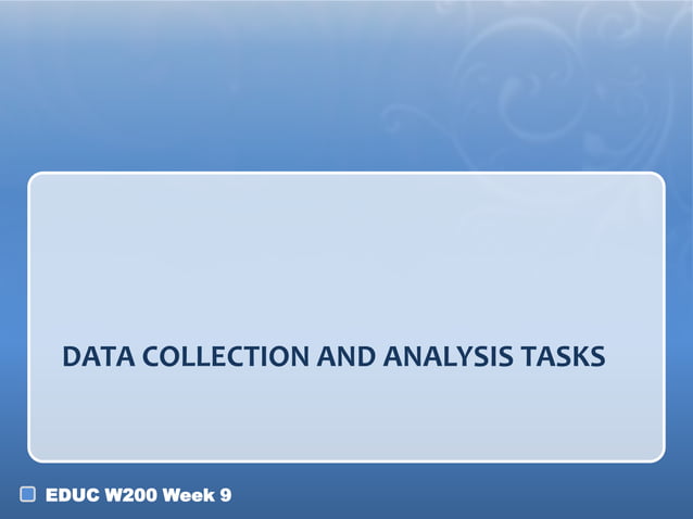 Data collection and analysis | PPTX