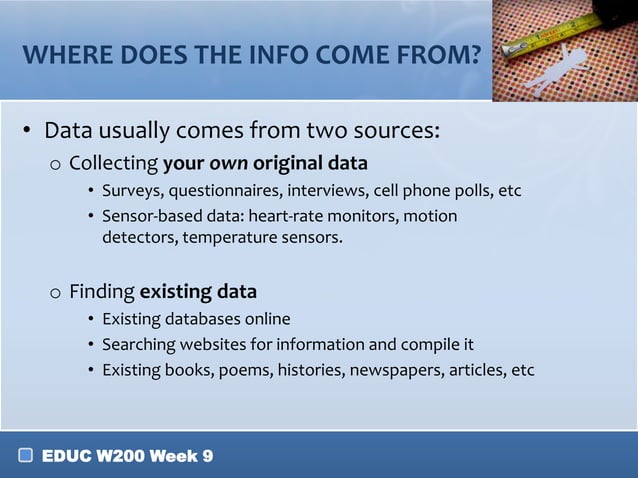 Data collection and analysis | PPTX