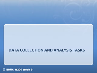 Data collection and analysis | PPTX