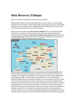 Data recovery ethiopia | PDF