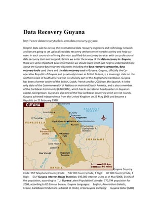 Data recovery guyana | PDF