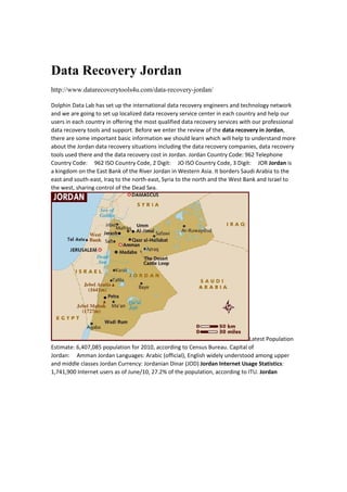 Data recovery jordan | PDF