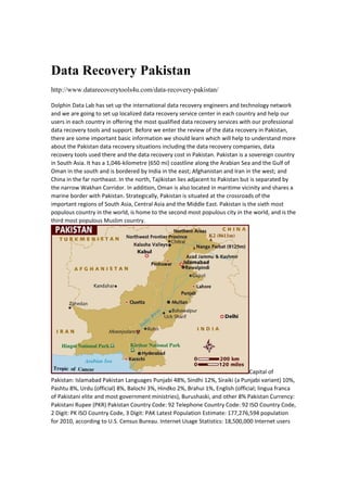 Data recovery pakistan | PDF | Asia Travel | Travel Locations