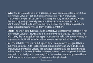 Data types ,variables,array | PPS | Programming Languages | Computing