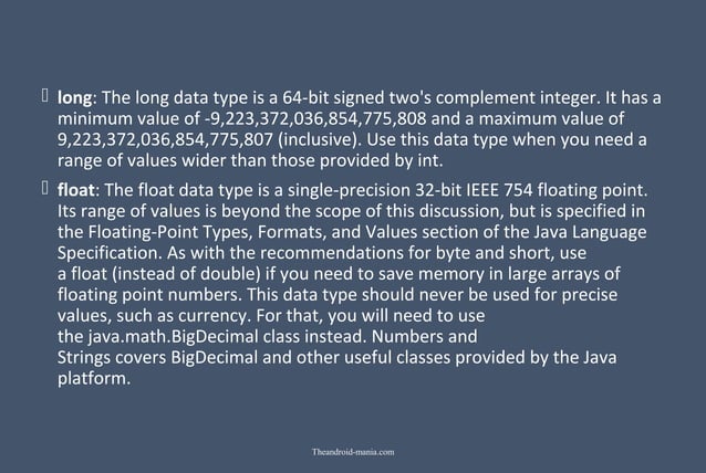 Data types ,variables,array | PPT