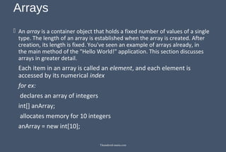 Data types ,variables,array | PPS