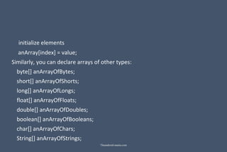 Data types ,variables,array | PPS