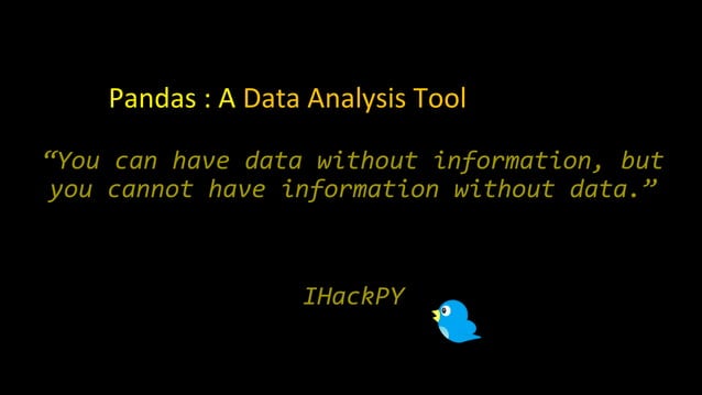 Data analysis using python | ODP | Computing | Technology & Computing