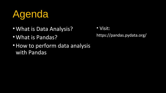Data analysis using python | ODP | Computing | Technology & Computing