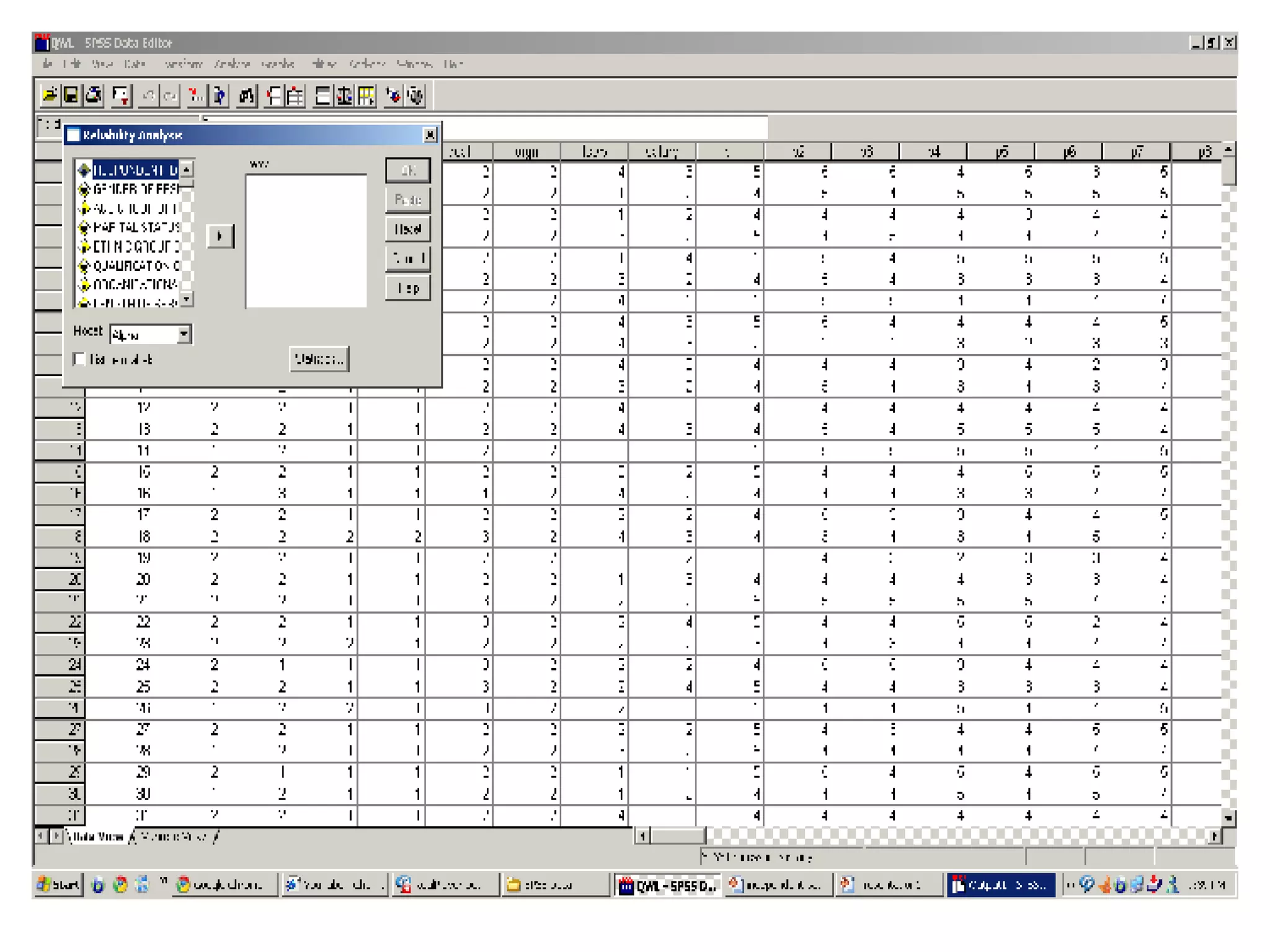 Data Analysis With Spss - Reliability | PPT