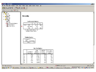 Data Analysis With Spss - Reliability | PPT