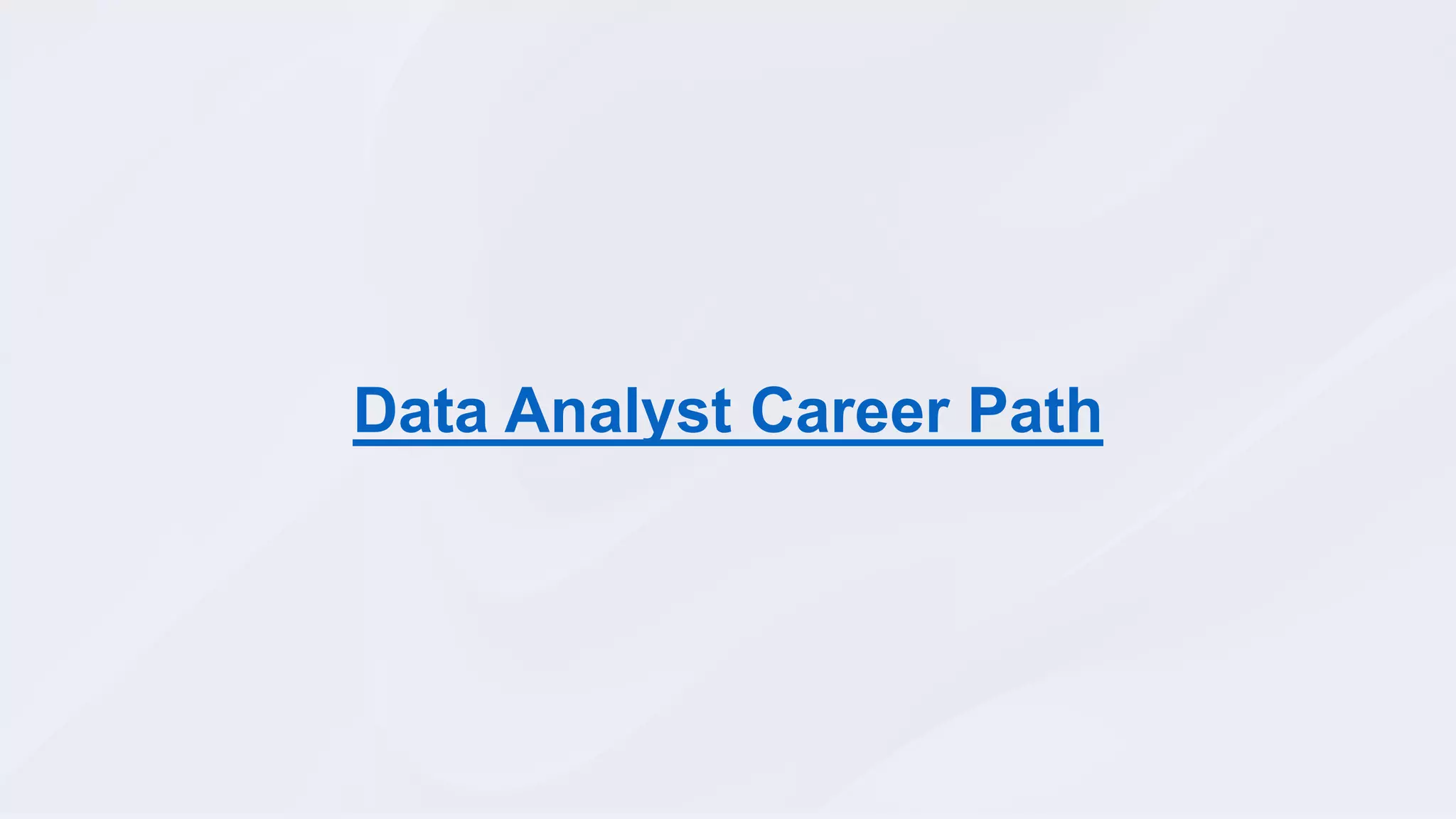 Data-Analyst-career-path | PPTX