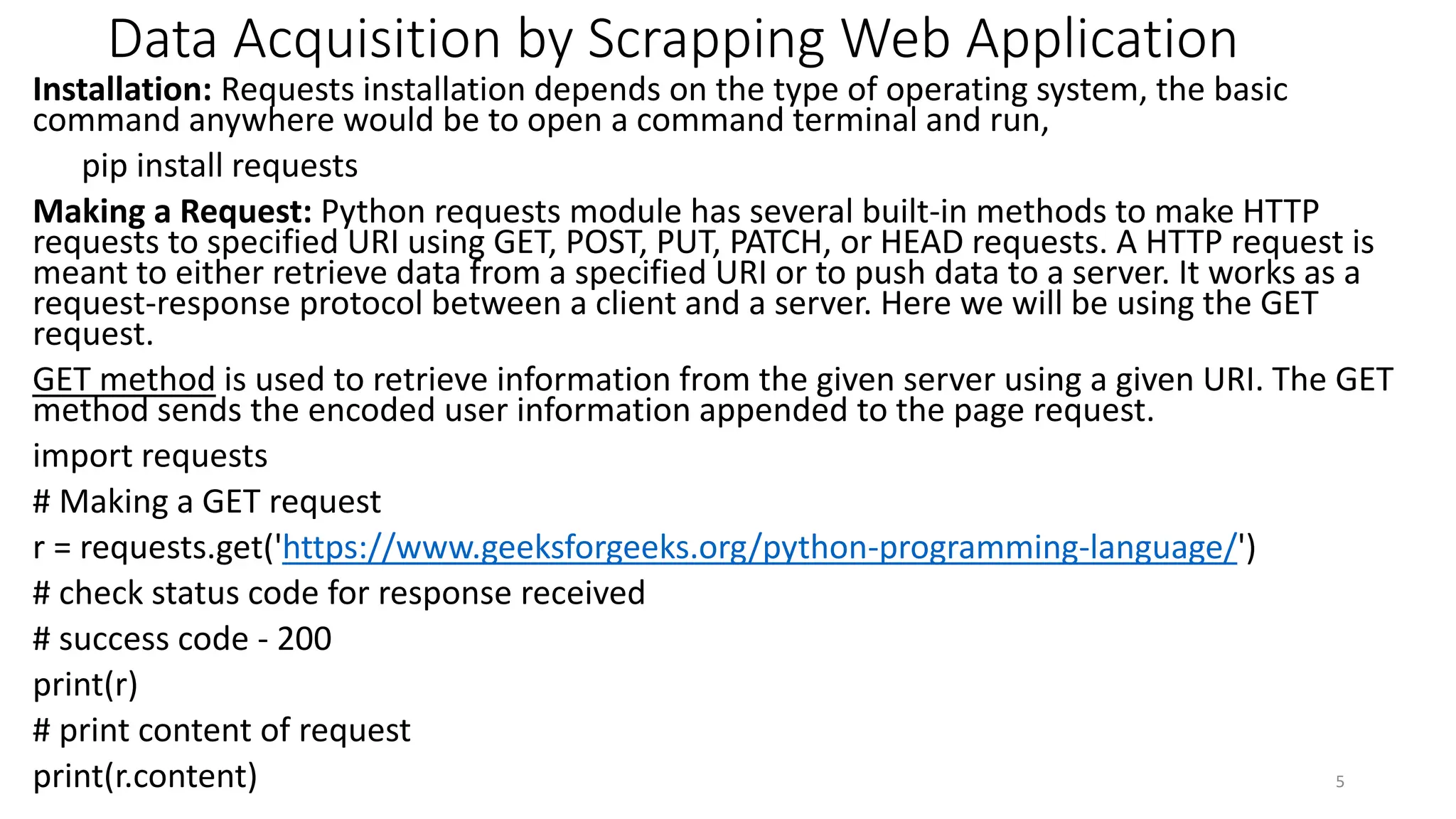 Data Analytics Using Python Module 4pptx Web Design And Html