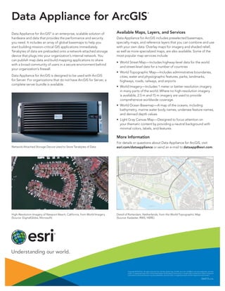 Data Appliance for ArcGIS | PDF
